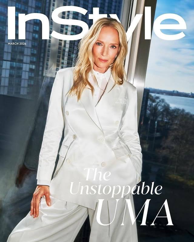 Ума Турман для InStyle Magazine и CR Fashion Book | Stiletto.blog