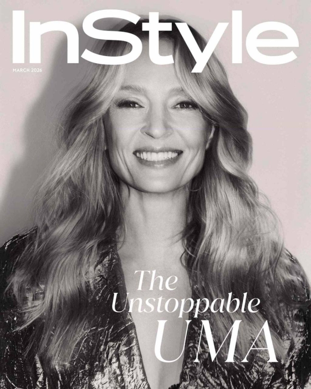Ума Турман для InStyle Magazine и CR Fashion Book | Stiletto.blog