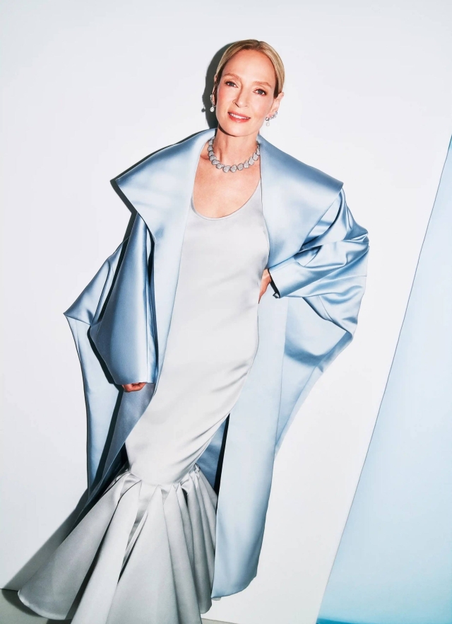 Ума Турман для InStyle Magazine и CR Fashion Book | Stiletto.blog